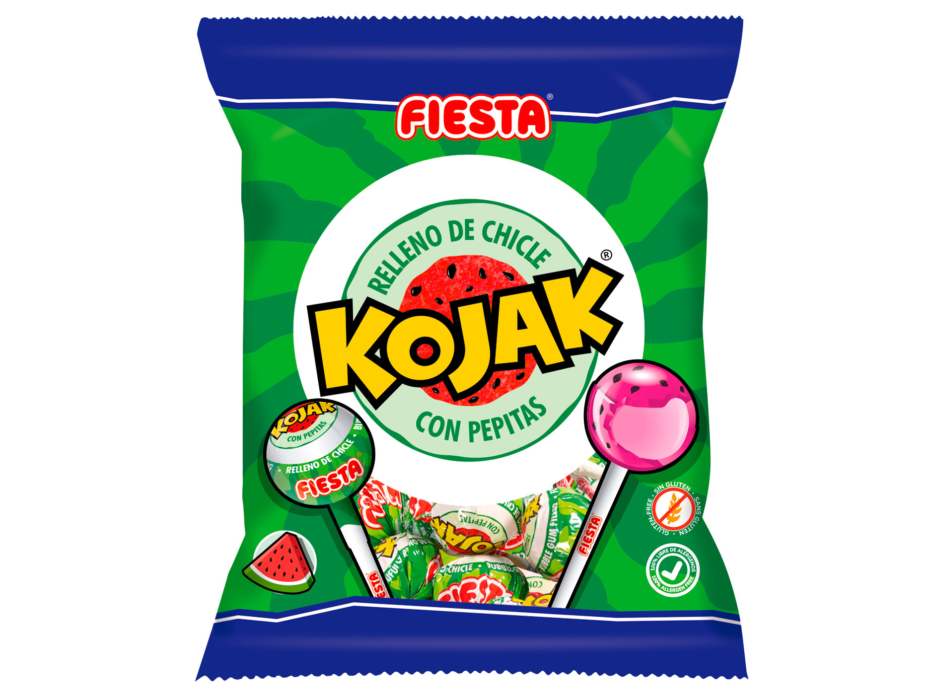 Chupa Fiesta Kojak Sandia 7 Un 105g | Auchan