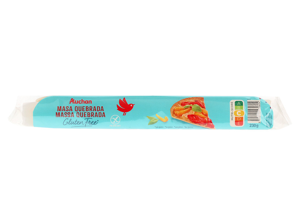 Massa Quebrada Sem Glúten Auchan 230g | Auchan
