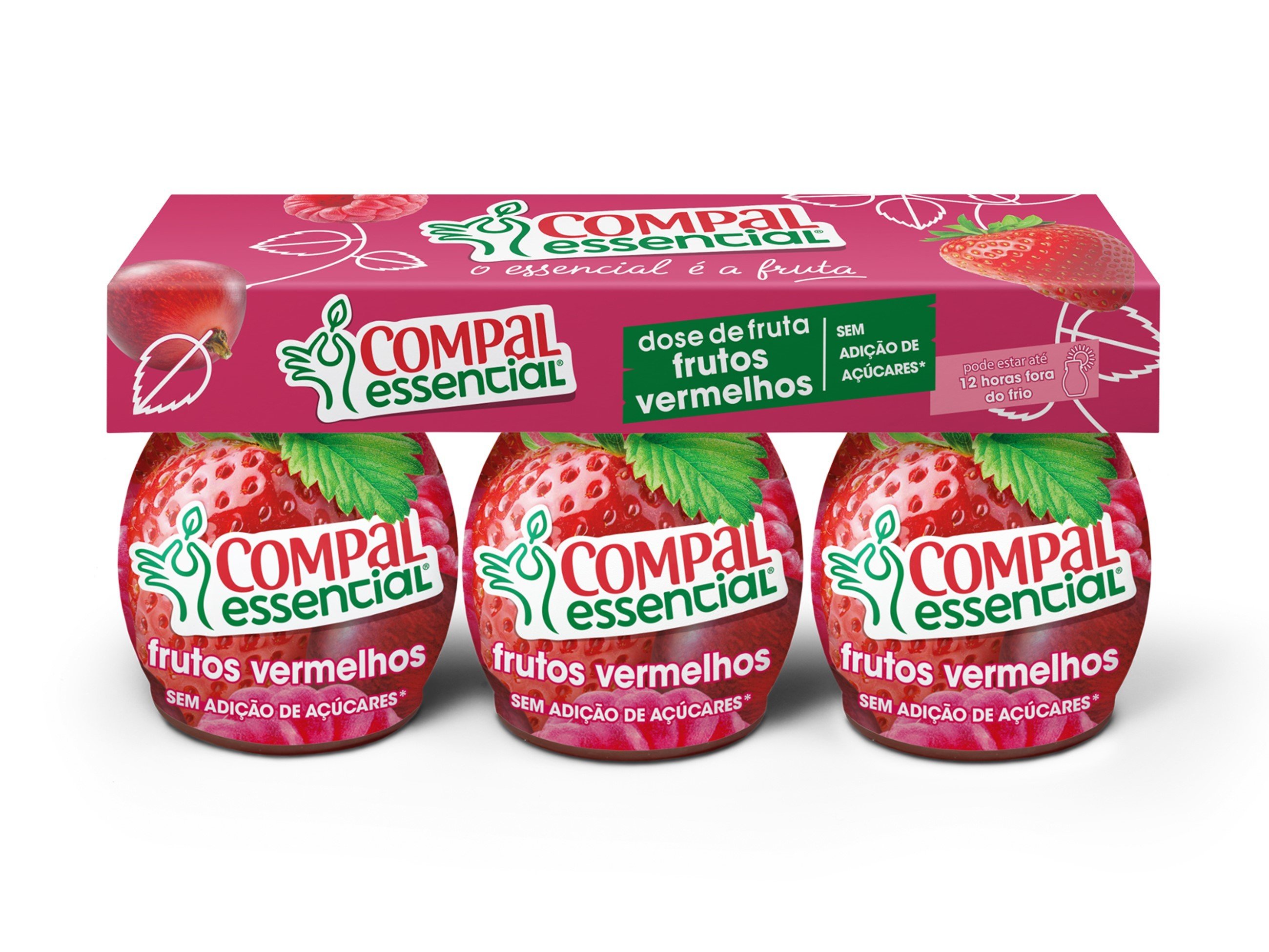 Fruta Compal Essencial Frutos Vermelhos 3x110ml | Auchan