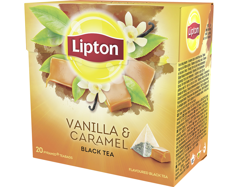 Chá Lipton Preto Baunilha E Caramelo Pyramid 20un | Auchan