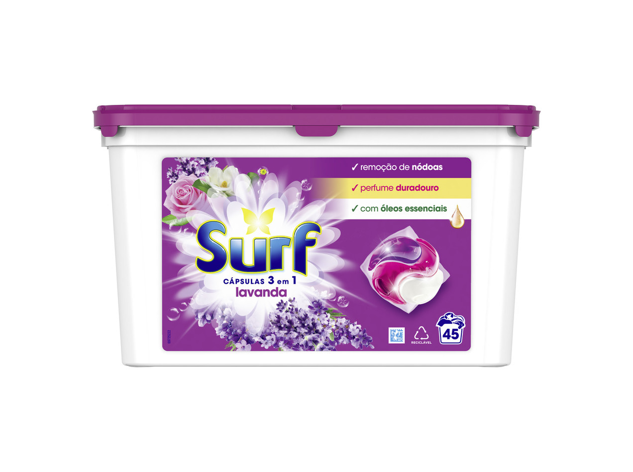 Detergente Roupa Máquina Cápsulas Surf Lavanda 45d | Auchan