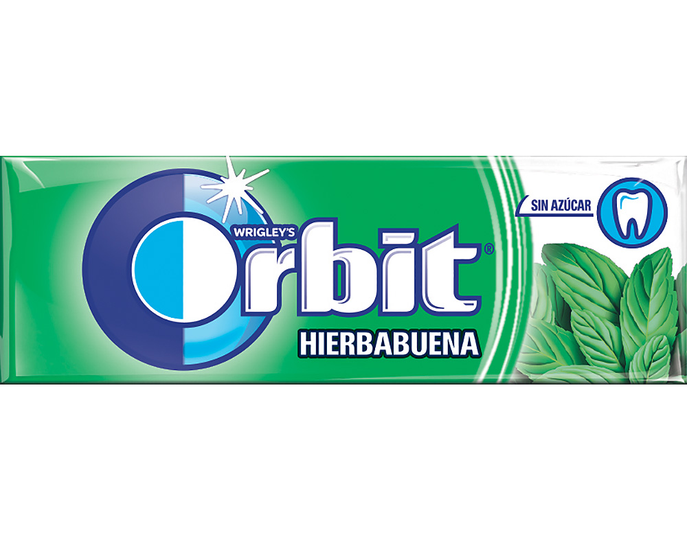 Pastilhas Orbit Elásticas Single Spearmint Hortelã | Auchan