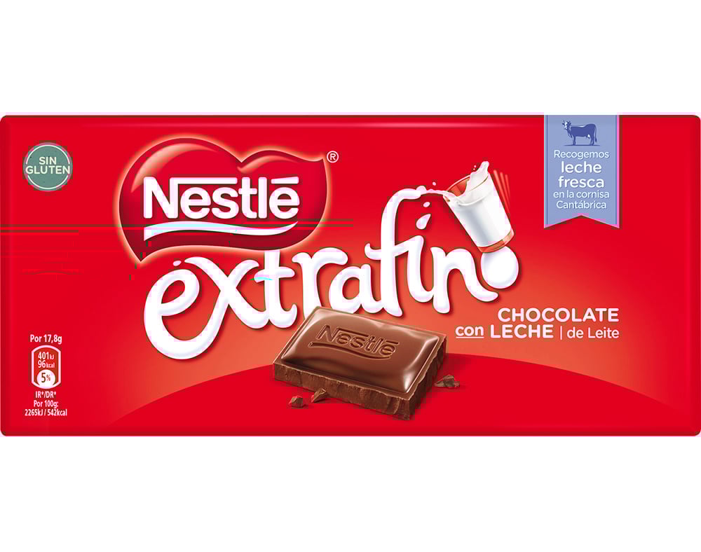 Tablete Nestlé Extrafino Chocolate De Leite 125g | Auchan