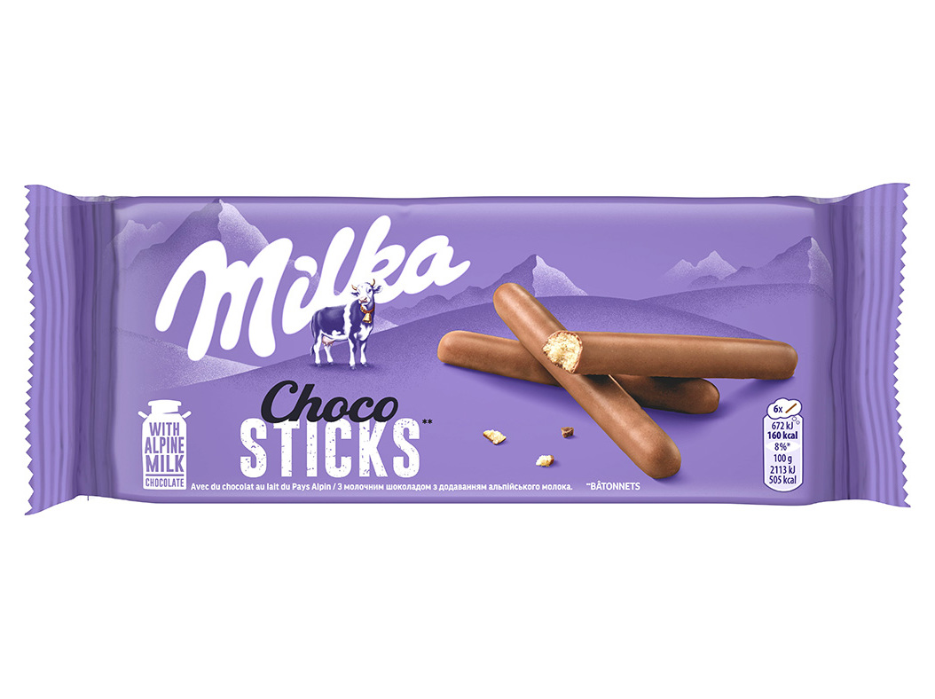 Bolachas Milka Choco Sticks 112g | Auchan